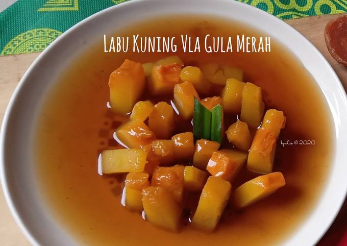 Resep Labu Kuning Vla Gula Merah oleh Lia Ariani - Cookpad