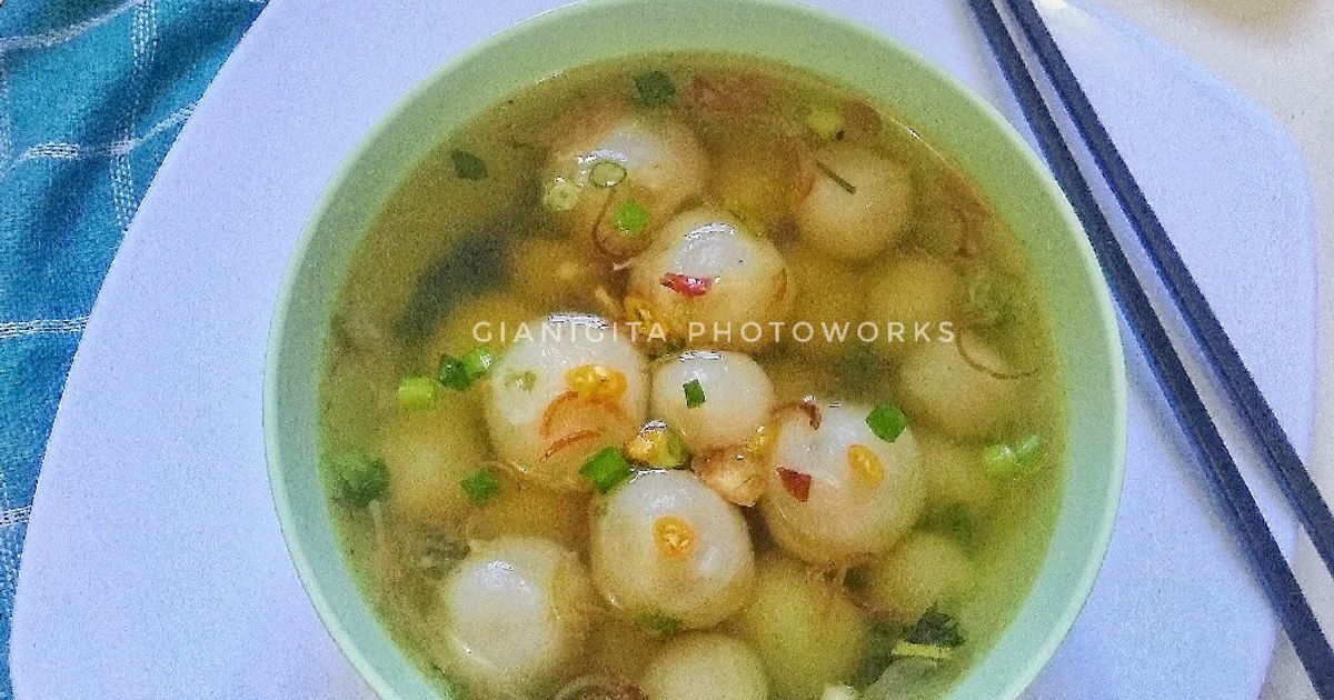 Resep Bakso Aci Kuah Kaldu Udang oleh Giyummy Gita - Cookpad