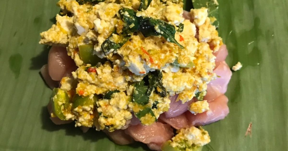 Resep pepes ayam kemangi tomat ijo rumahan enak dan mudah - Cookpad