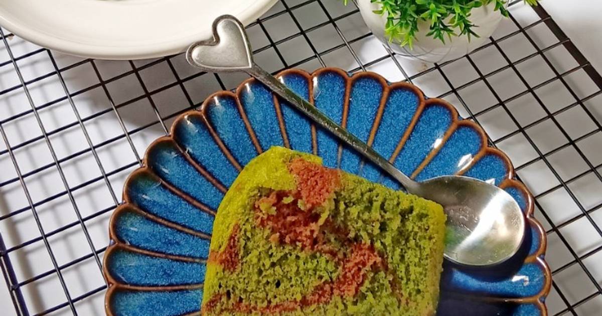 Resep Bolu Marmer Matcha Kukus oleh IzzaHan - Cookpad Resep Bolu Marmer Matcha Kukus oleh IzzaHan - Cookpad