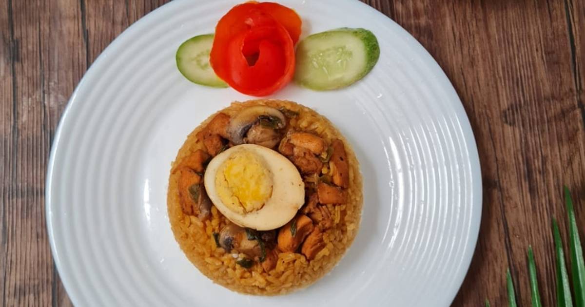 Resep Nasi Tim Ayam Jamur Special oleh Yuna - Cookpad