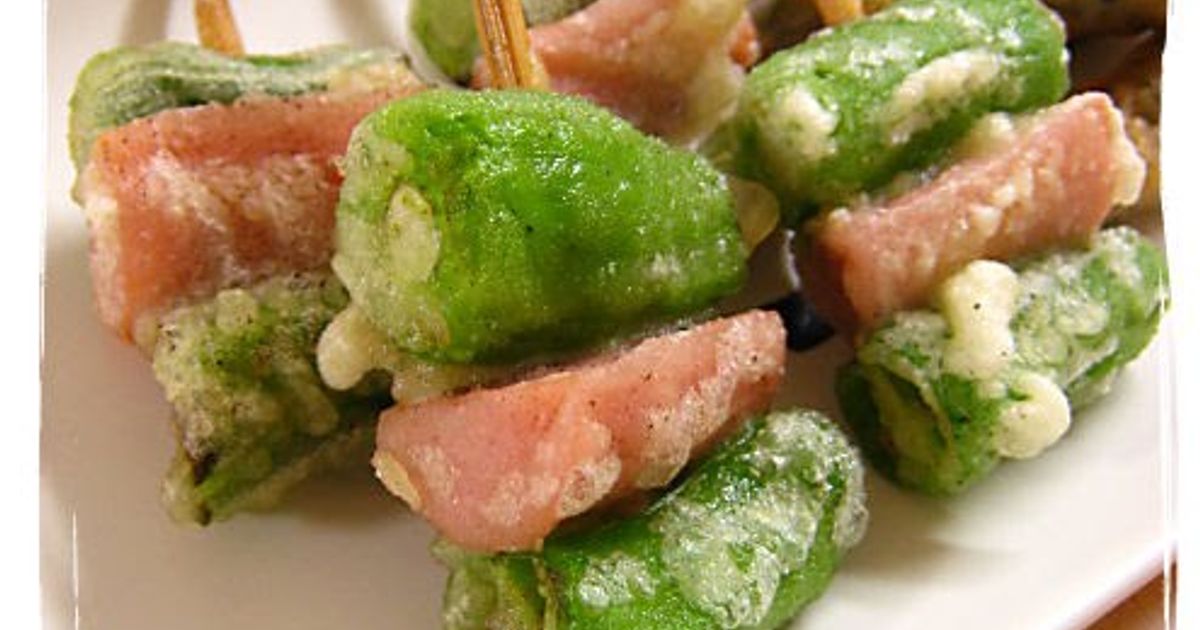 Shishito Peppers And Fish Sausage Tempura Recipe By Cookpad.Japan