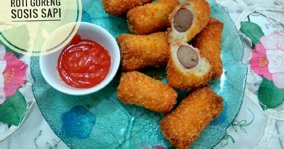 Resep Roti Goreng Sosis Sapi oleh ayukeandre_ - Cookpad