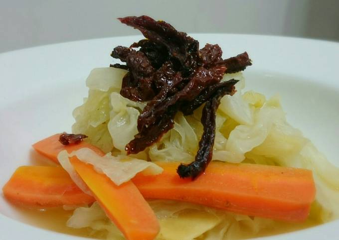 Cabbage Stew Top Sun Dried Tomato Recipe by LeeGoh - Cookpad