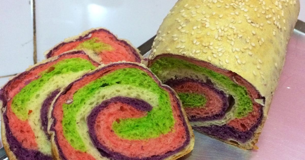 Resep Roti Tawar Rainbow oleh Kristi Yulianti - Cookpad