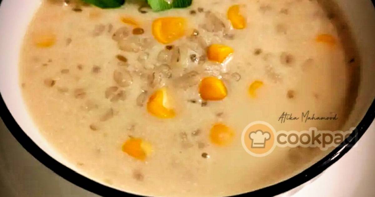 Resipi Bubur Barli dan Jagung oleh Noor Atika Mahamood - Cookpad