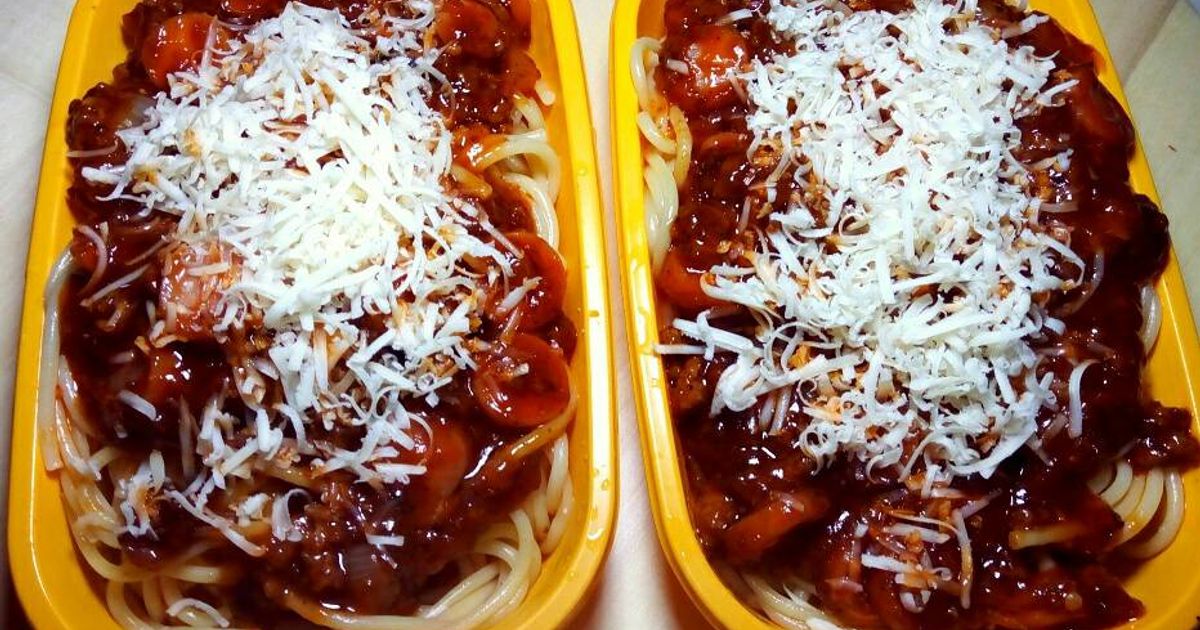 Resep Spaghetti Sosis + Beef oleh Yenny puspita| Mimicookies - Cookpad