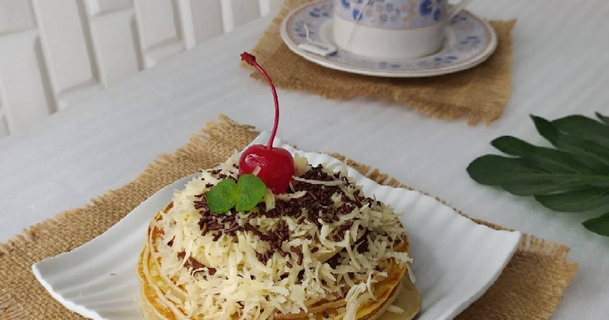 Resep Pancake Simple oleh Wiwin088 - Cookpad