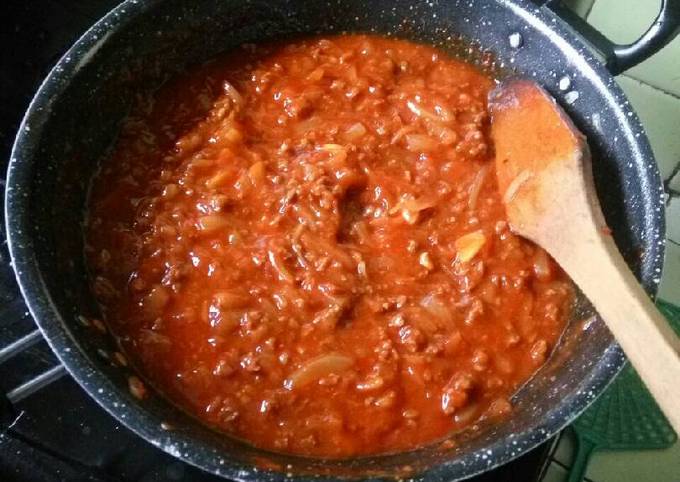 Resep Saos Spaghetti ala ala oleh Nee Deelinee - Cookpad