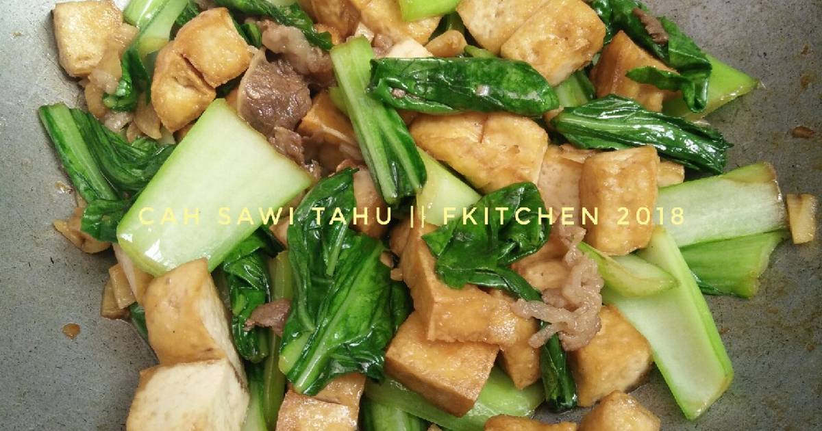 Resep Cah Sawi Tahu oleh F Kitchen - Cookpad