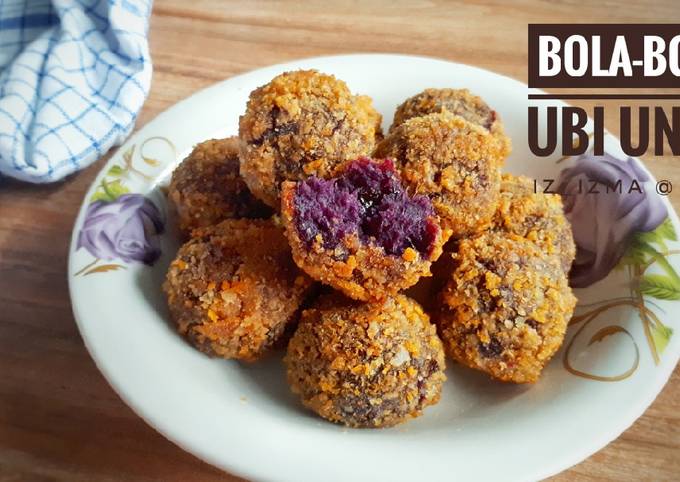 Resep Bola-Bola Ubi Ungu oleh Iis Ismatullah - Cookpad