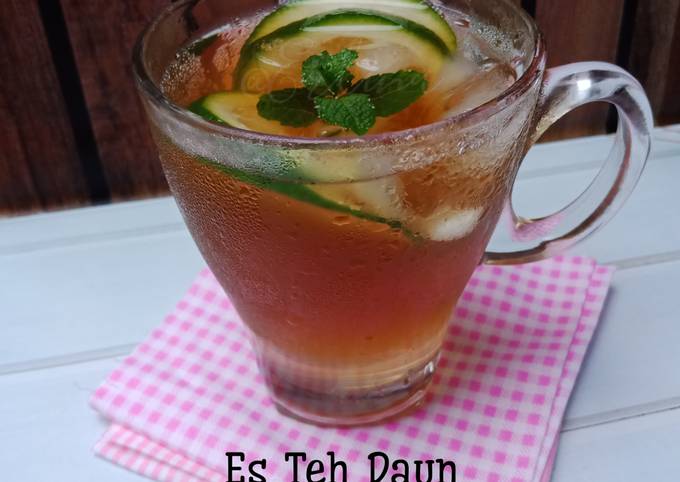 Resep Es Teh Daun Mint oleh Erlina - Cookpad