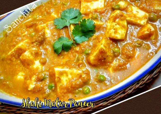 Shahi Matar Paneer Recipe by Sanchita Mittal - Cookpad