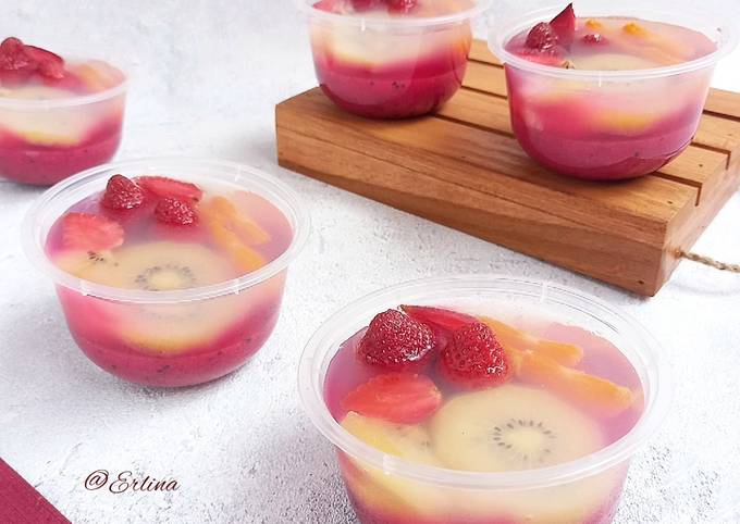 Resep Puding Mix Buah oleh Erlina - Cookpad