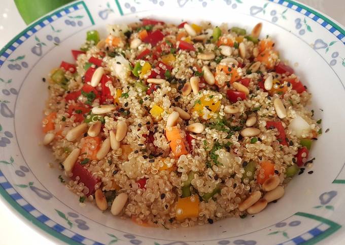 Ensalada de quinoa multicolor Receta de Alex- Cookpad