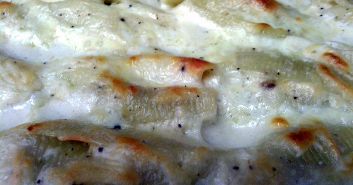 Stuffed Italian Shells With White Sauce Recipe By Mymy Mom