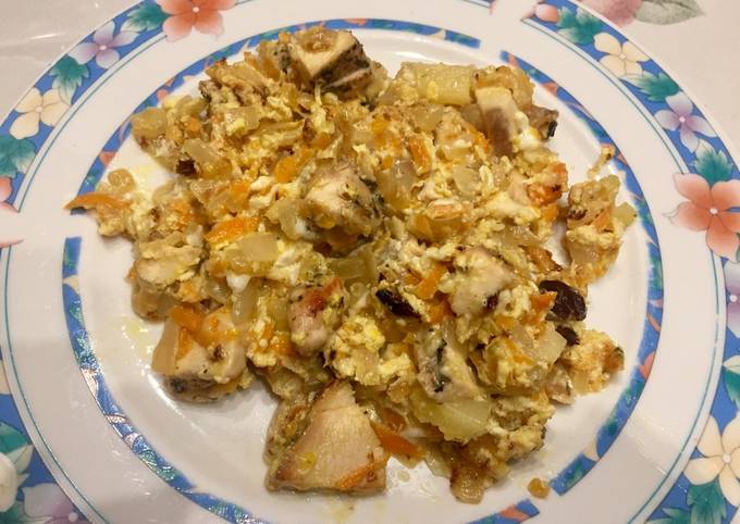 Revuelto de pollo y piña agridulce! Receta de Adri Cocina! - Cookpad