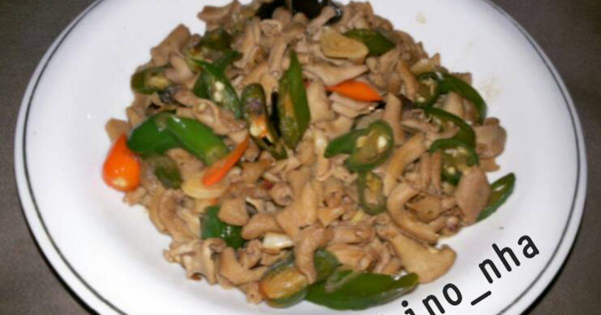 Resep Oseng Usus Cabe Hijau Rawit oleh Makino Nha - Cookpad