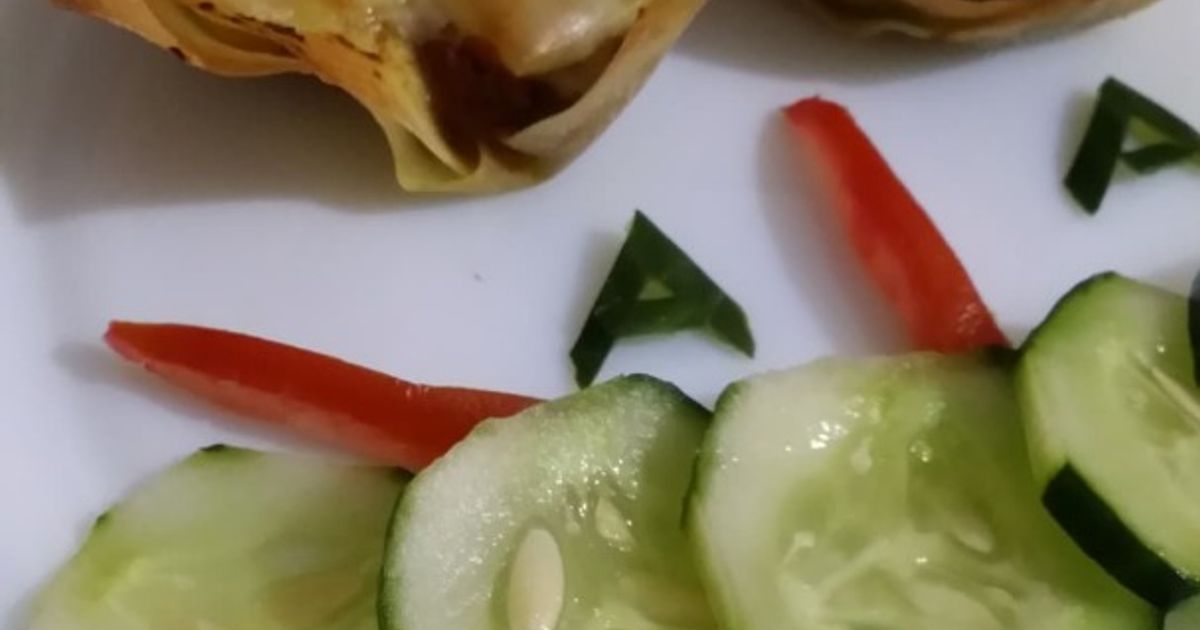 Crunchy Pizza Cup #Appetizer Recipe by Uzma Touseef - Cookpad