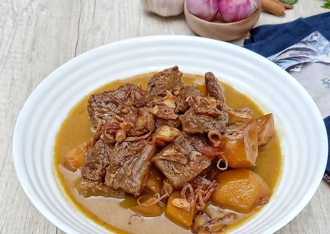 Resep Malbi Daging Sapi Kentang oleh Erlina - Cookpad