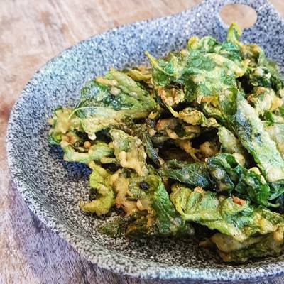 Resep Bayam Krispi - Crispy Spinach ala Yoshinoya - Praktis Anti Ribet ...