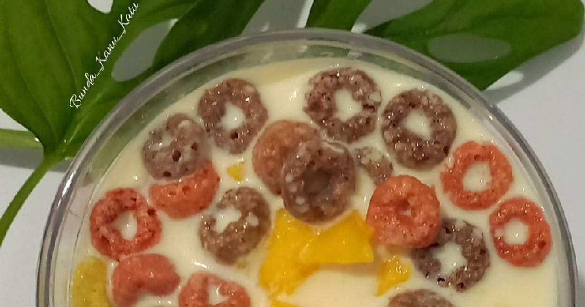 Resep Mango Milk Froot Loops oleh Bunda_Kanugrahan - Cookpad