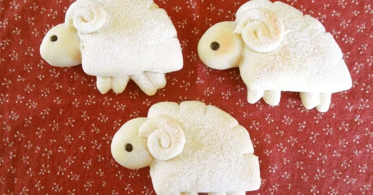 Fluffy Sheep Cream Bread Recipe By Cookpad.Japan