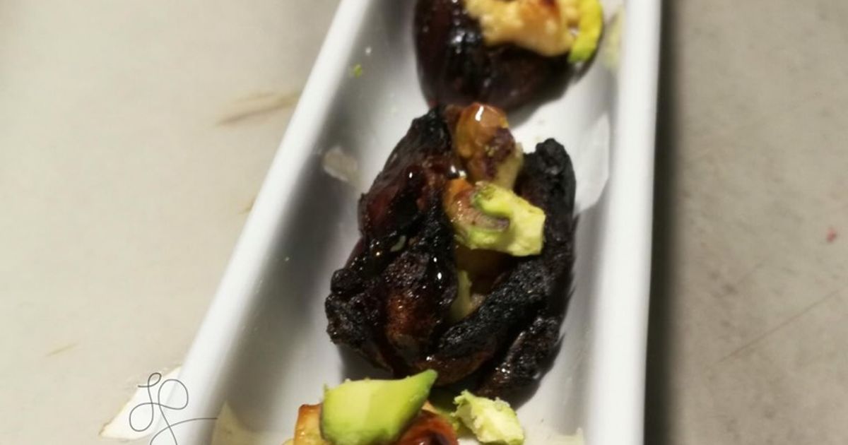 Dates And Feta With Maple Syrup Appetizer Recipe by Lyii G - Cookpad