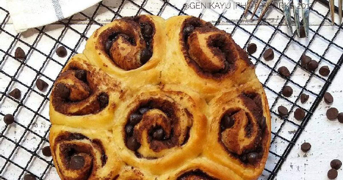 Resep Choco Roll Bread (Tanpa Telur) oleh Genika yulia - Cookpad