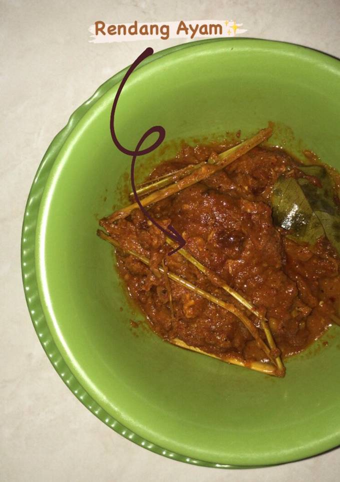 Resep Rendang ayam ala anak kos oleh amalia - Cookpad