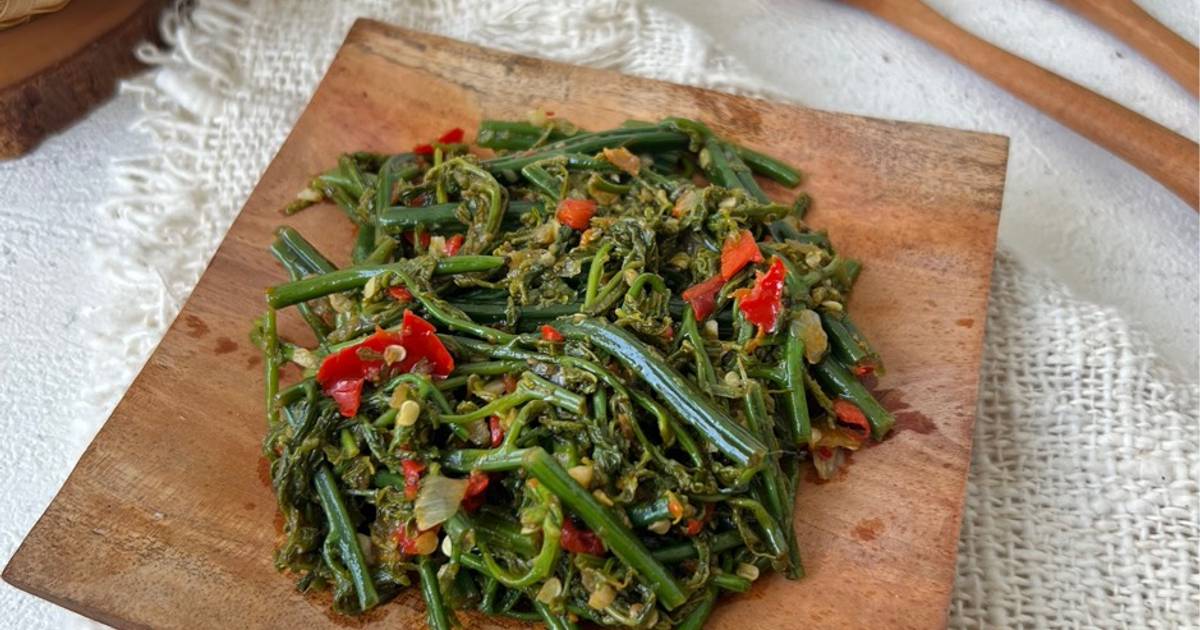 823 resep tumis pakis pedas enak dan mudah - Cookpad