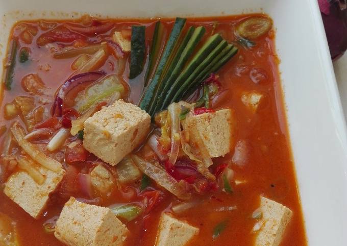 Resep Sundubu jjigae / soup tahu pedas 순두부 찌개 oleh Maria Yunira - Cookpad