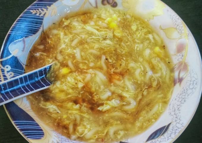Chicken Corn Noodles Soup Recipe By Umme Ali Cookpad