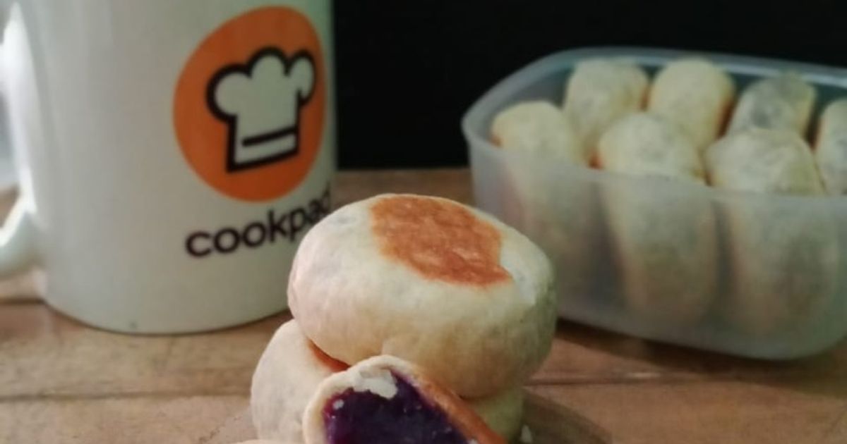 Resep bakpia ubi ungu tanpa minyak goreng rumahan enak dan mudah - Cookpad
