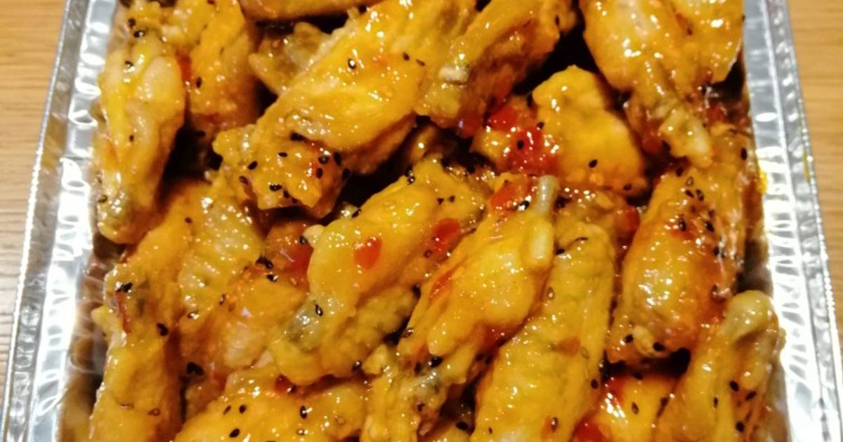 Sweet Chilli Chicken Wings Recipe By Meme