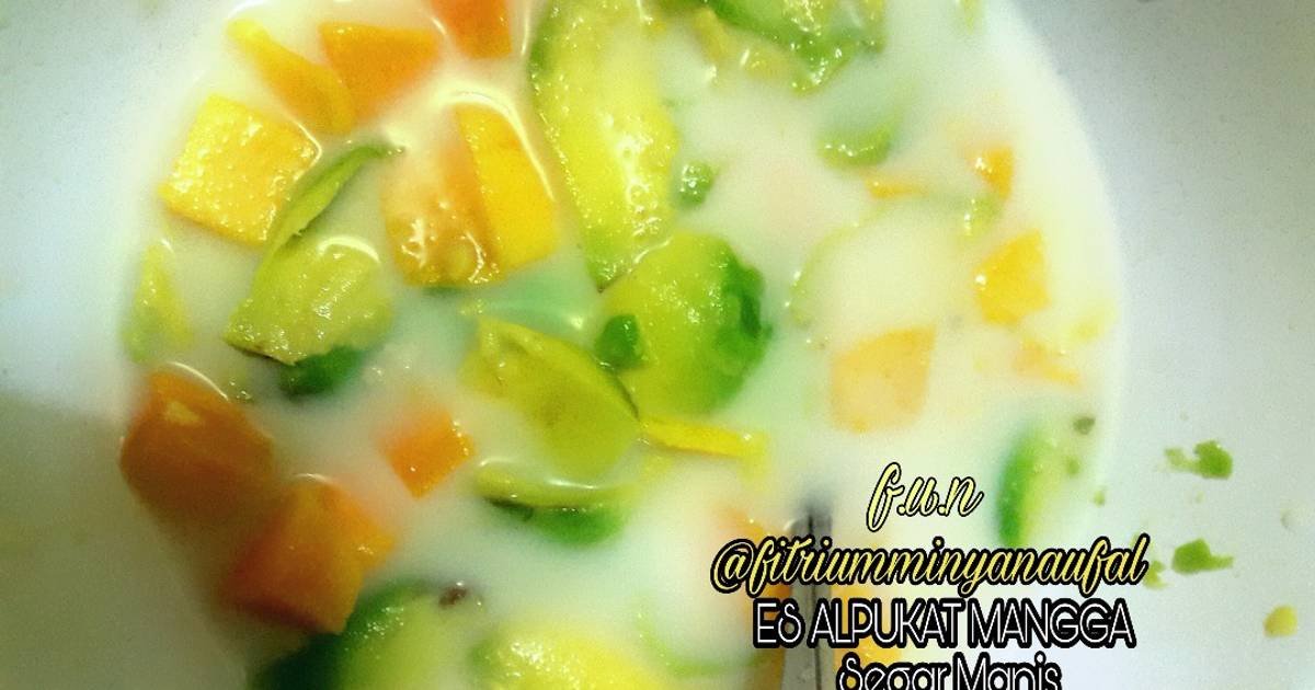 Resep Es Alpukat Mangga Manis Segar oleh Fitriumminyanaufal - Cookpad