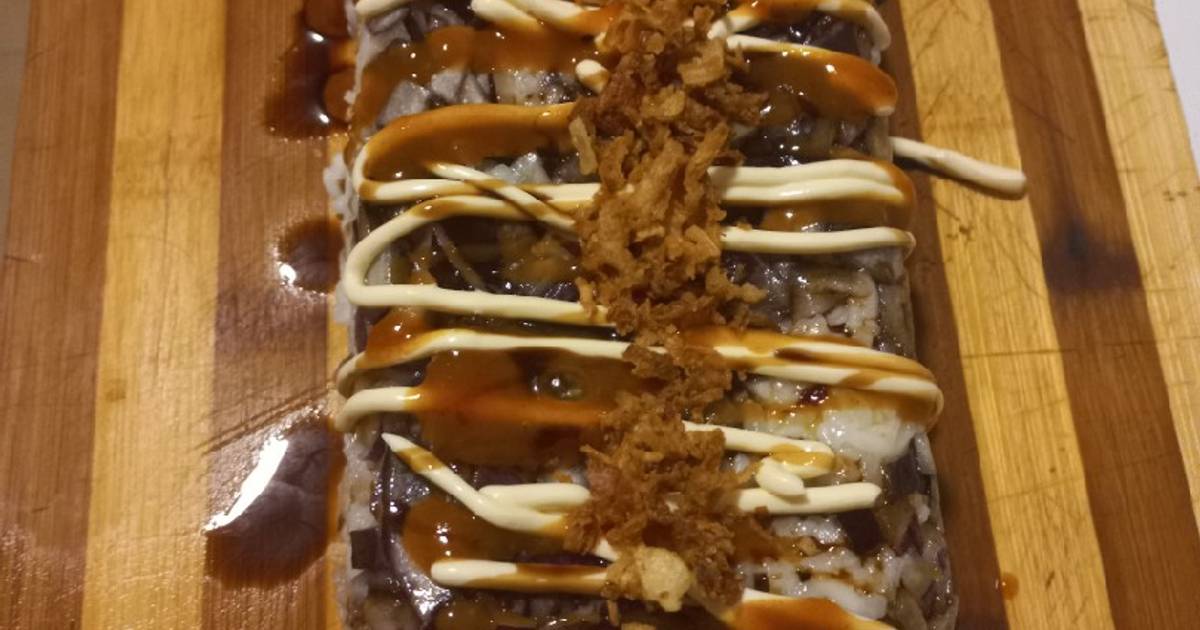 Sushi pastel 🍣🍙 Receta de Vicky- Cookpad