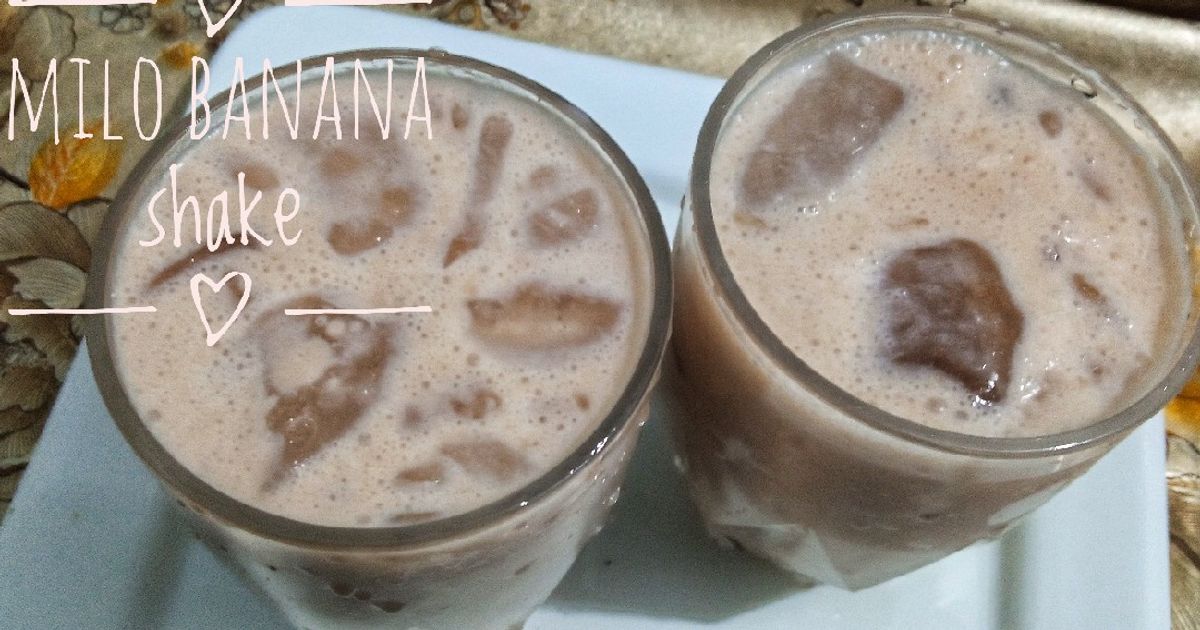 Milo Banana Shake Recipe by Somi Ali - Cookpad