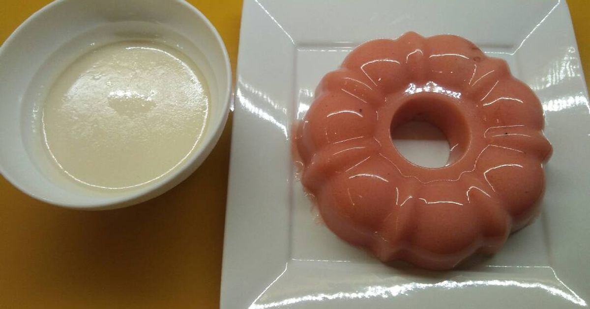 Resep Pinky Puding Saus Fla oleh Ayu Mediana Dinova - Cookpad