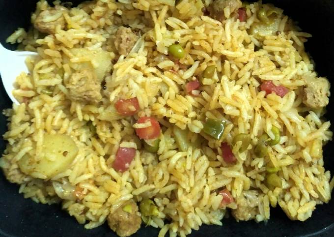 Mix Vegetable Rice Recipe by Reet Kaur - Cookpad