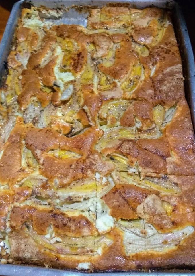 Cuca de banana com fermento biológico Receita por Amanda - Cookpad