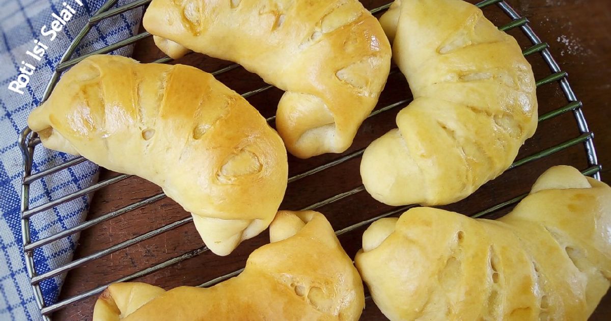 Resep Roti Isi Selai Nanas (No Ulen)🥐🍍 oleh azkafairuz (dapurhits ...