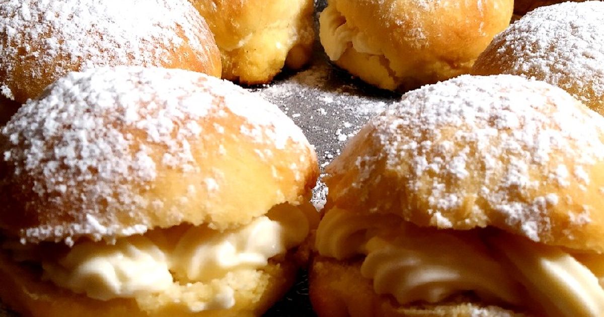 Bollos Rellenos De Nata (Thermomix) Receta de pedromariapapper- Cookpad