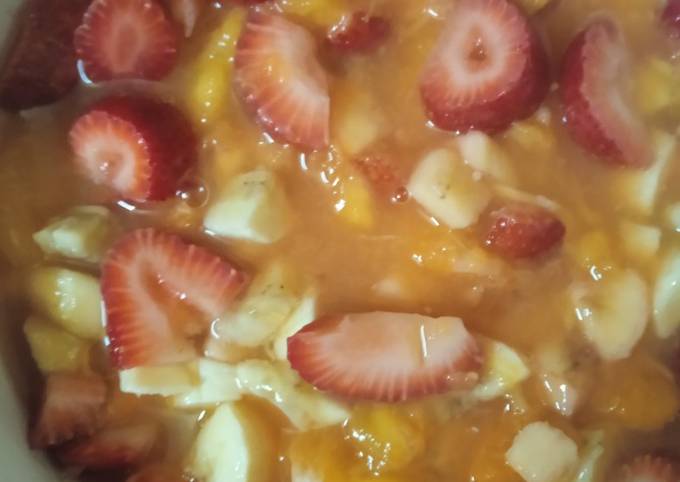 Ensalada de frutas Receta de Ana TECHERA- Cookpad