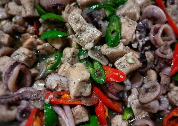 Resep Oseng cumi tahu oleh Arinny - Cookpad