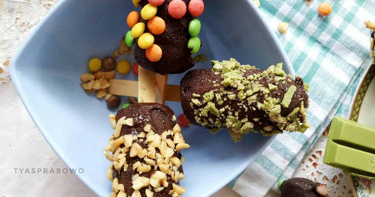 Resep Pisang Beku Balut Coklat (Frozen Choco Dipped Banana) oleh ...