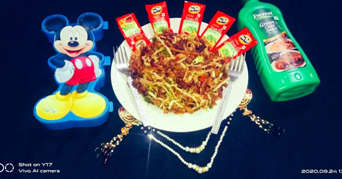 लेफ्ट ओवर रोटी नूडल्स (Roti Noodles Recipe In Hindi) रेसिपी बनाने की ...