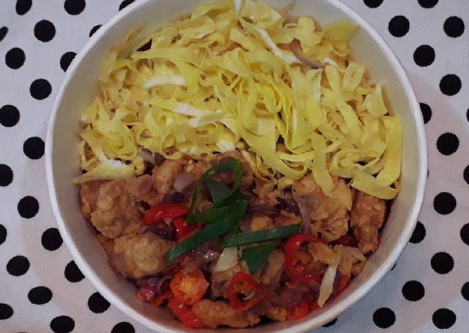 Resep Rice Bowl Ayam Krispi Sambal Matah oleh Saskia Katrine - Cookpad