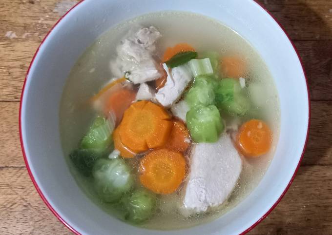 Resep Sop Ayam Wortel dan Oyong oleh Fransiska - Cookpad