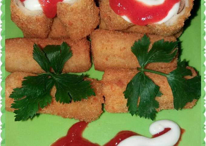 Resep Roti roll isi sosis oleh Lina Agustiani - Cookpad